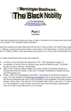 Springmeier Fritz - Merovingian bloodline and... the black nobility ...